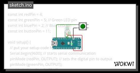 Rdg Led Cycle On And Off With Button Programming Arduino Forum