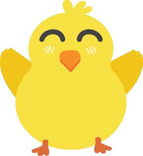 Recorte De Personaje De Dibujos Animados De Pollito Feliz 13995265 Png
