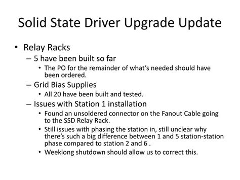 Ppt Solid State Driver Upgrade Update Powerpoint Presentation Free