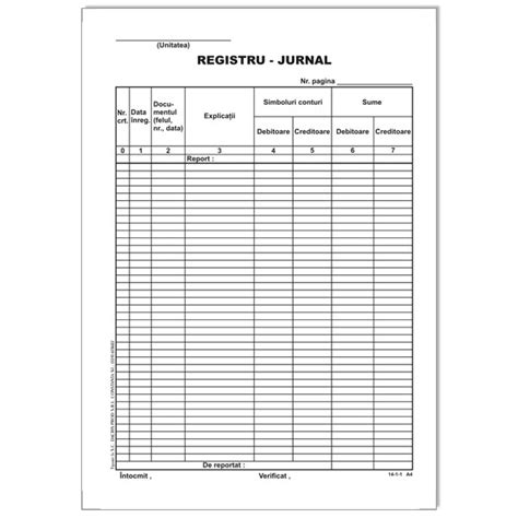 Registru Jurnal Evstar Store Registru Jurnal Evstar Store