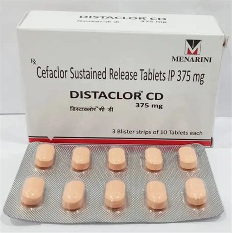 Cefaclor Sustained Release Tablets Ip 375 Mg At ₹ 346 Box In Nagpur Id 2852990130091