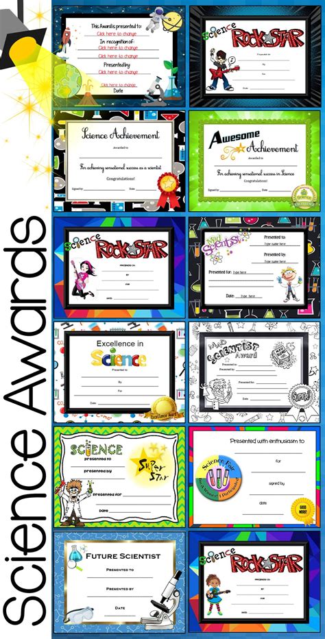 Science Awards Middle School Lessons Middle School Science Science Awards