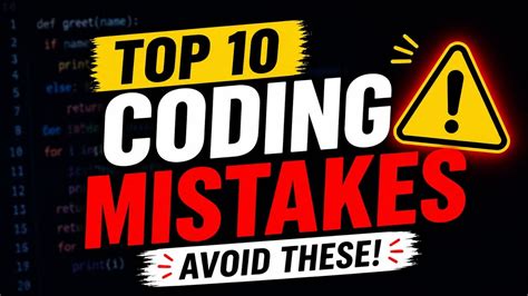 Top 10 Coding Mistakes 🤯 Codingmistakes Coding Brainysyntaxofficial