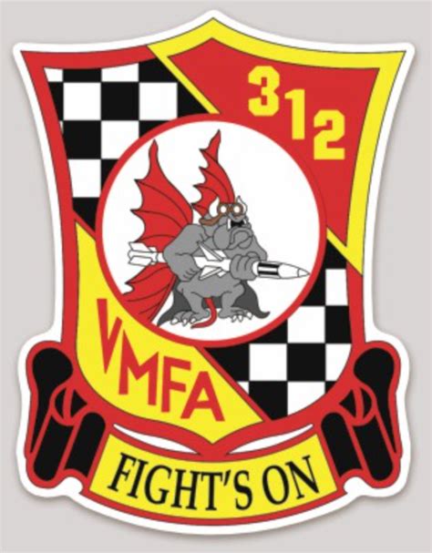 Buy Usmc Vmfa 312 Checkerboards Sticker Custom