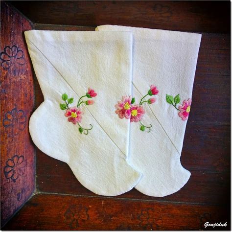 버선 오이씨가 된 발 제품 한국 전통 의상 자수