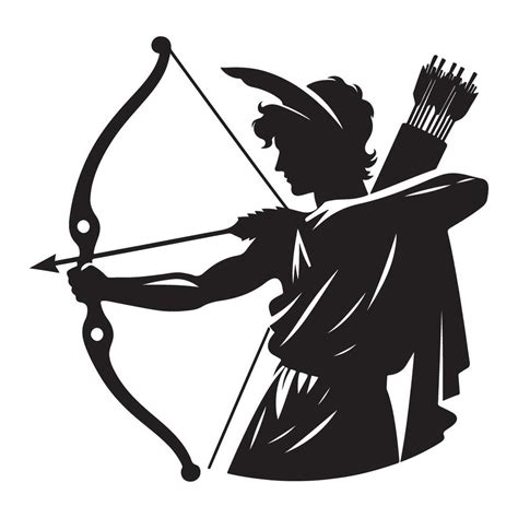 Apollo Illustration Drawing Bow And Arrow Image Design 59447419 Vector