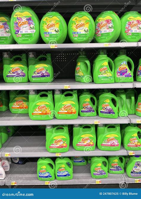 Walmart Retail Store Interior Gain Laundry Detergent Prices Editorial