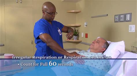 4 Assessing Respiration Rate Rhythm And Effort Youtube