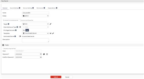 Creating An Associated Secret Fortipam 150 Fortinet Document Library