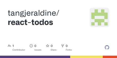 Github Tangjeraldinereact Todos