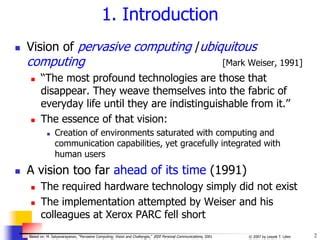 Sec A Intro To Pervasive Computing Ppt