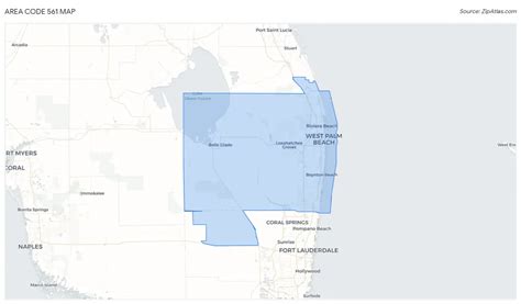 561 Area Code Florida 2024 Zip Atlas