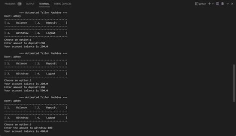 Github Abbeyciteautomated Teller Machine Atm Application An Automated Teller Machineatm
