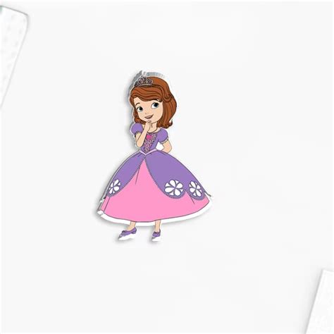 Charming Girl Acrylic Pin From Sofia The First