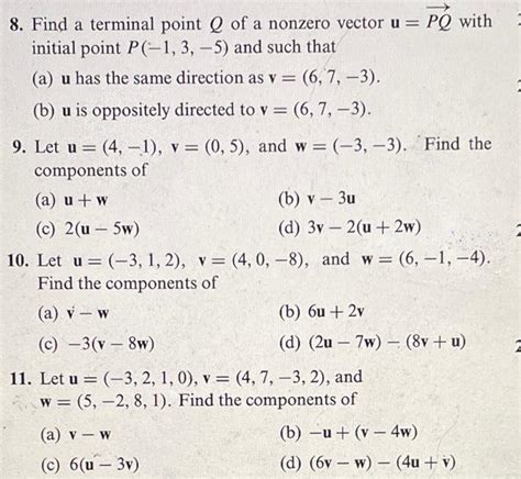 solved in exercises 1 2 find the components of the vector