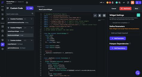 Image Assets Dont Work In Custom Widgets · Issue 522 · Flutterflowflutterflow Issues · Github