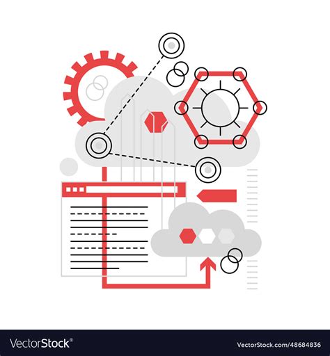 Cloud Server Technology Royalty Free Vector Image