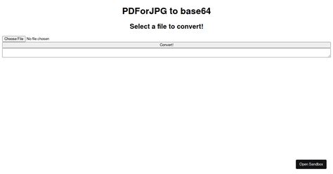 PDF To Base Codesandbox