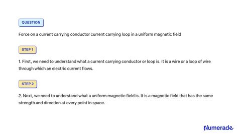 Solved Force On A Current Carrying Conductor Current Carrying Loop In