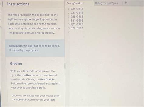 Solved Debugdata2txt Instructions Debug Thirteen2java The
