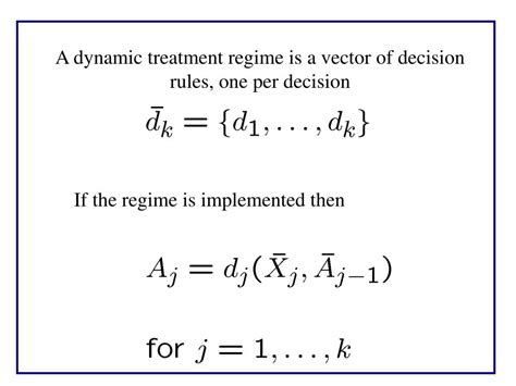 Ppt Methods For Dynamic Treatment Regimes Estimating Decision Rules Powerpoint Presentation