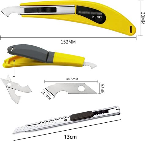 Youu 2 Pcs Acrylic Cutter Set Yellow Plexiglass Sheet Cutter Scoring Knife Tool Multi Use Cutter