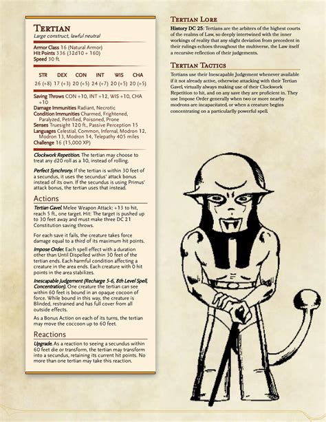 Complete Modrons 14 Variants Each With Lore Dcs And Tactics Runearthedarcana