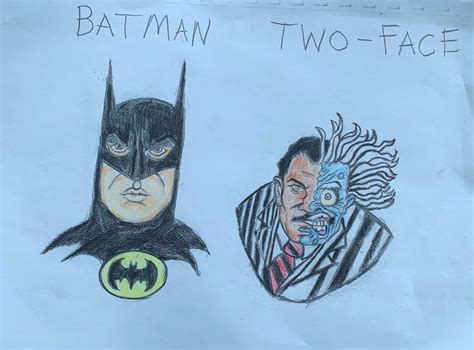 Bat Man And Two Face From Batman 89 Comic By Kraidzilla On Deviantart