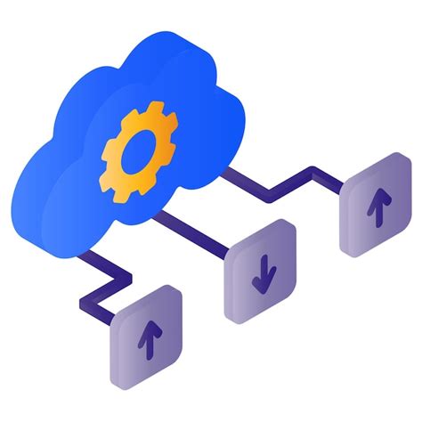 Premium Vector Cloud Server Nodes Isometric Concept Machine