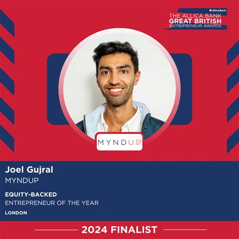 Joel Gujral On Linkedin Delighted To Be Selected As Finalist For The Allica Bank Great British…