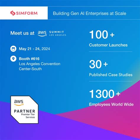Simform On Linkedin Lets Meet In Aws Summit La
