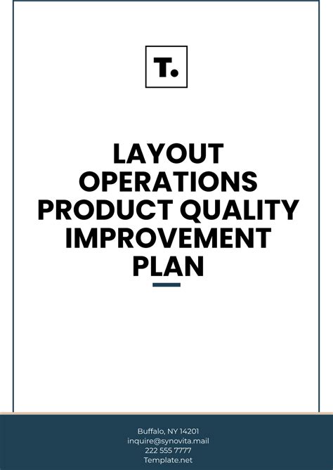 Free Layout Operations Product Quality Improvement Plan Template To Edit Online
