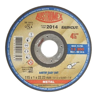 Disco De Corte Para Metal 4 1 2 X 7 8 De Pulgada The Home Depot México