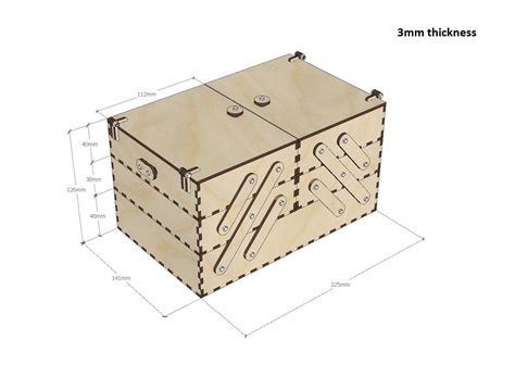 Transformer Box With 5 Compartments Laser Files Cdr Dxf Svg