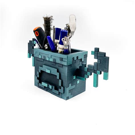 Minecraft Warden Pen Holder Desk Organizer Tool Holder 3d Model 3d