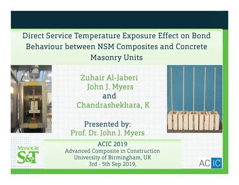 Pdf Direct Service Temperature Exposure Effect On Bond Behaviour Between Nsm Composites And