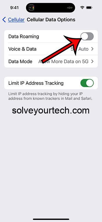 Iphone 15 How To Turn Off Data Roaming Solve Your Tech
