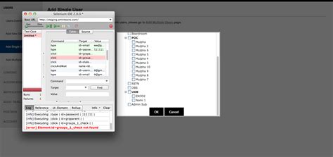 Javascript Accessing Element In Pop Up Selenium Web Auto Testing