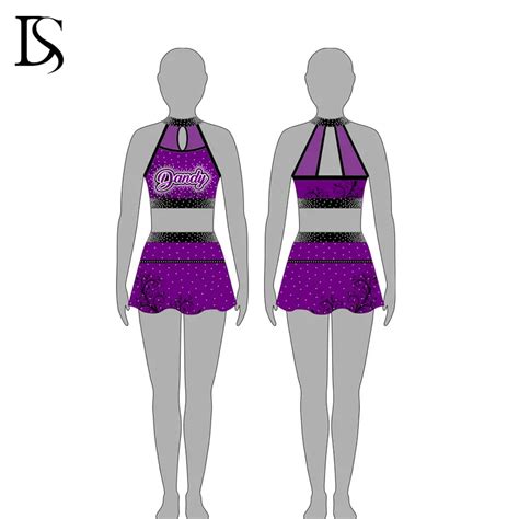 Customized All Star Cheer Practice Wear Sublimated Bra And Shorts For Cheerleading Dance Team