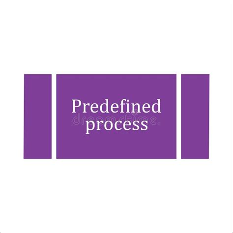 Predefined Process Symbols In Flowchat Stock Illustration