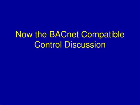 Ppt Web Based Bacnet Compatible Controls Applied To Emerging Hvac