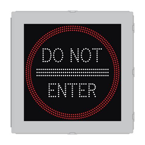 Do Not Enter Led Blank Out Lane Control Fhwa Mutcd Sign R5 1 Led