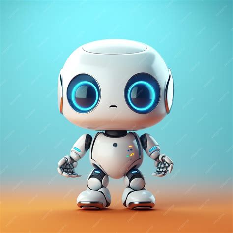 Premium Ai Image Cute Mini Robot