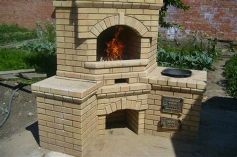 мангалы с печкой из кирпича - Поиск в Google | Outdoor fireplace plans ...
