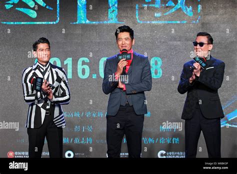 From Left Hong Kong Actors Aaron Kwok Chow Yun Fat And Tony Leung Ka