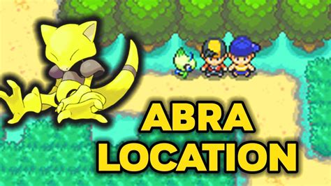 How To Catch Abra In Pokemon Heartgold Or Soulsilver Youtube