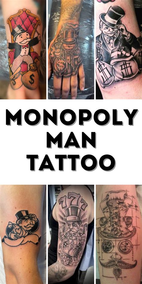 Monopoly Man Tattoo Design Ideas For Sleeves Hand And Unique Stencil