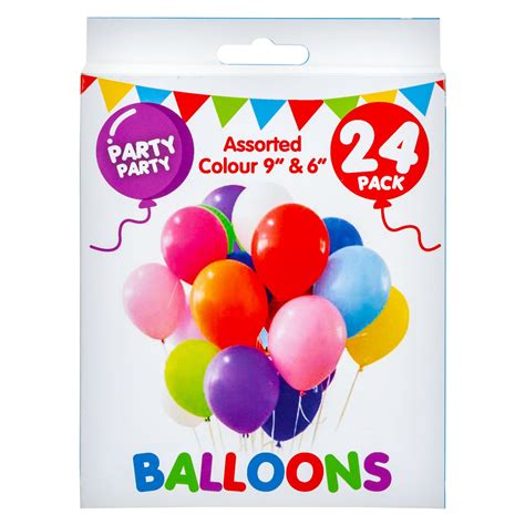 Party Decorations Colourful Assorted Size Balloons 9” And 6” Party
