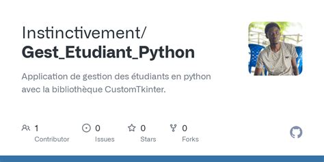 Github Instinctivementgestetudiantpython Application De Gestion Des étudiants En Python