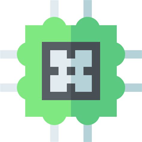 Microchip Basic Straight Flat Icon